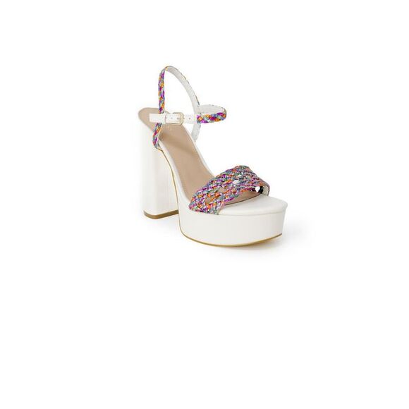 Guess | Shoes | Guess Platform Block Heel Sandals With Buckle And Bow ...